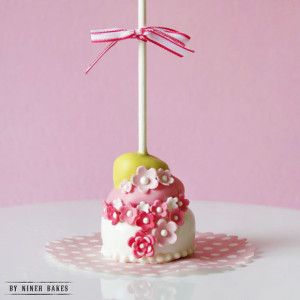 {Tutorial} How to make Tiered Wedding Cake – Cake Pops | niner bakes